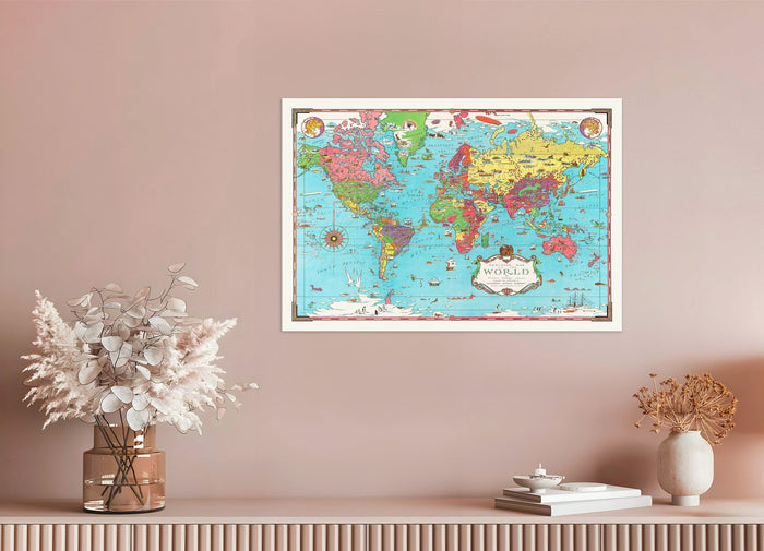 1931 World Map – Poster | Wall Art Print | Posterscape.co.uk